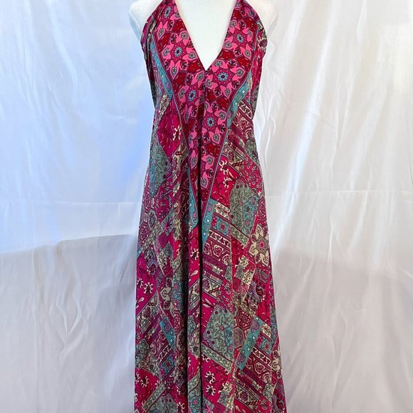 Go Gal | Dresses | Go Gal Long Silk Dress Red | Poshmark